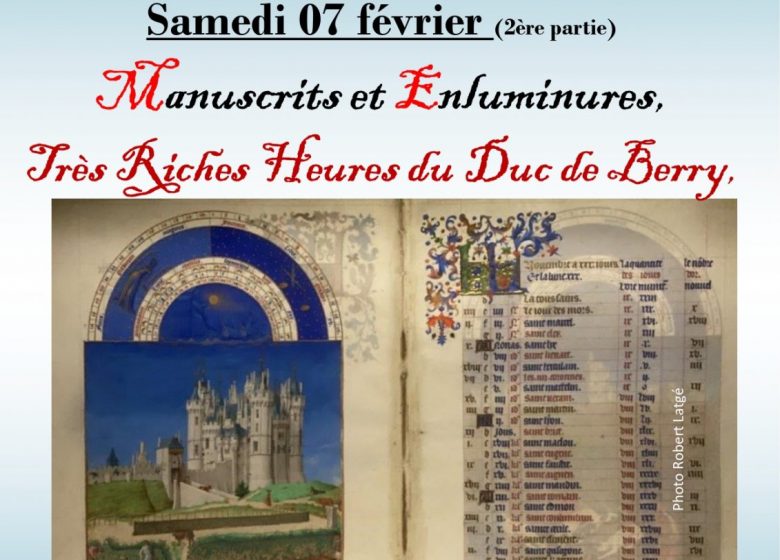 Conférence "Enluminures-Les Très riches heures du Duc de Berry" à Saint ...